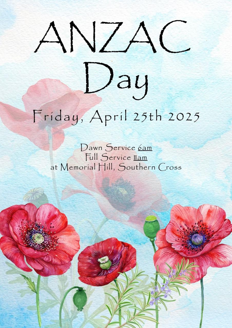 ANZAC Day » Shire of Yilgarn